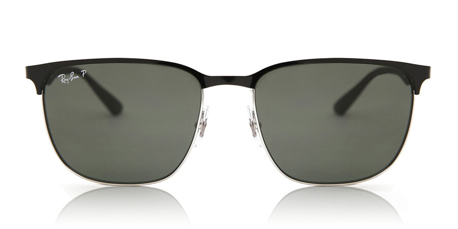 Ray-Ban RB3569 Polarized 90049A Vierkant Shiny Black zonnebril ...
