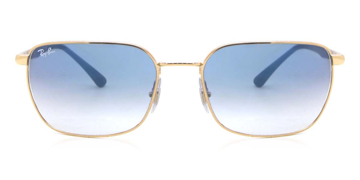 Ray-Ban RB3684 001/3F Vierkant goud zonnebril | SmartBuyGlasses Nederland